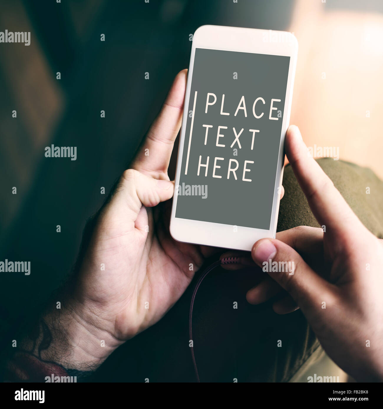 Smart Phone Using Online Messaging Connection Concept Stock Photo - Alamy