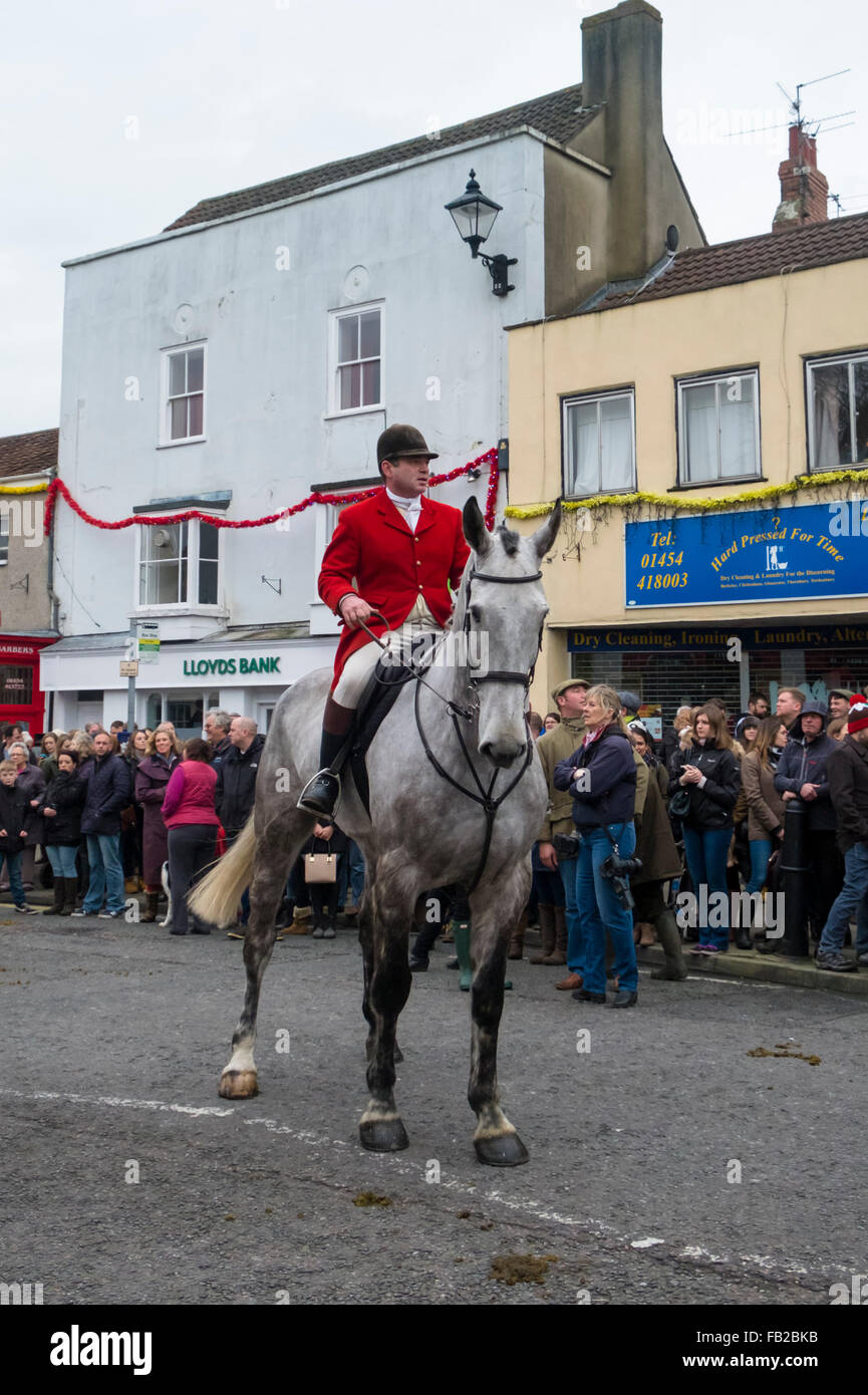 The Berkeley Hunt meet in Thornbury Boxing day 2015 Stock Photo - Alamy