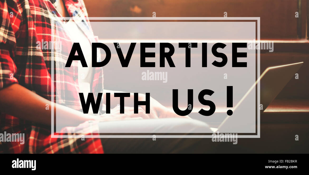 Advertise Commercial Promotion Digital Marketing Concept Stock Photo ...