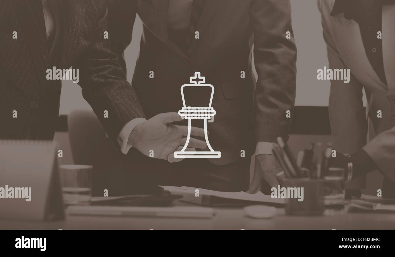 Chess Game Strategy Vision Leader Great King Concept Stock Photo - Alamy