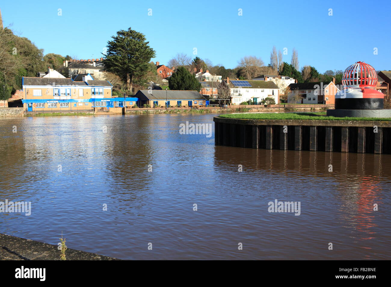 Exeter quay, Port Royal pub in background, Devon, England, UK Stock ...