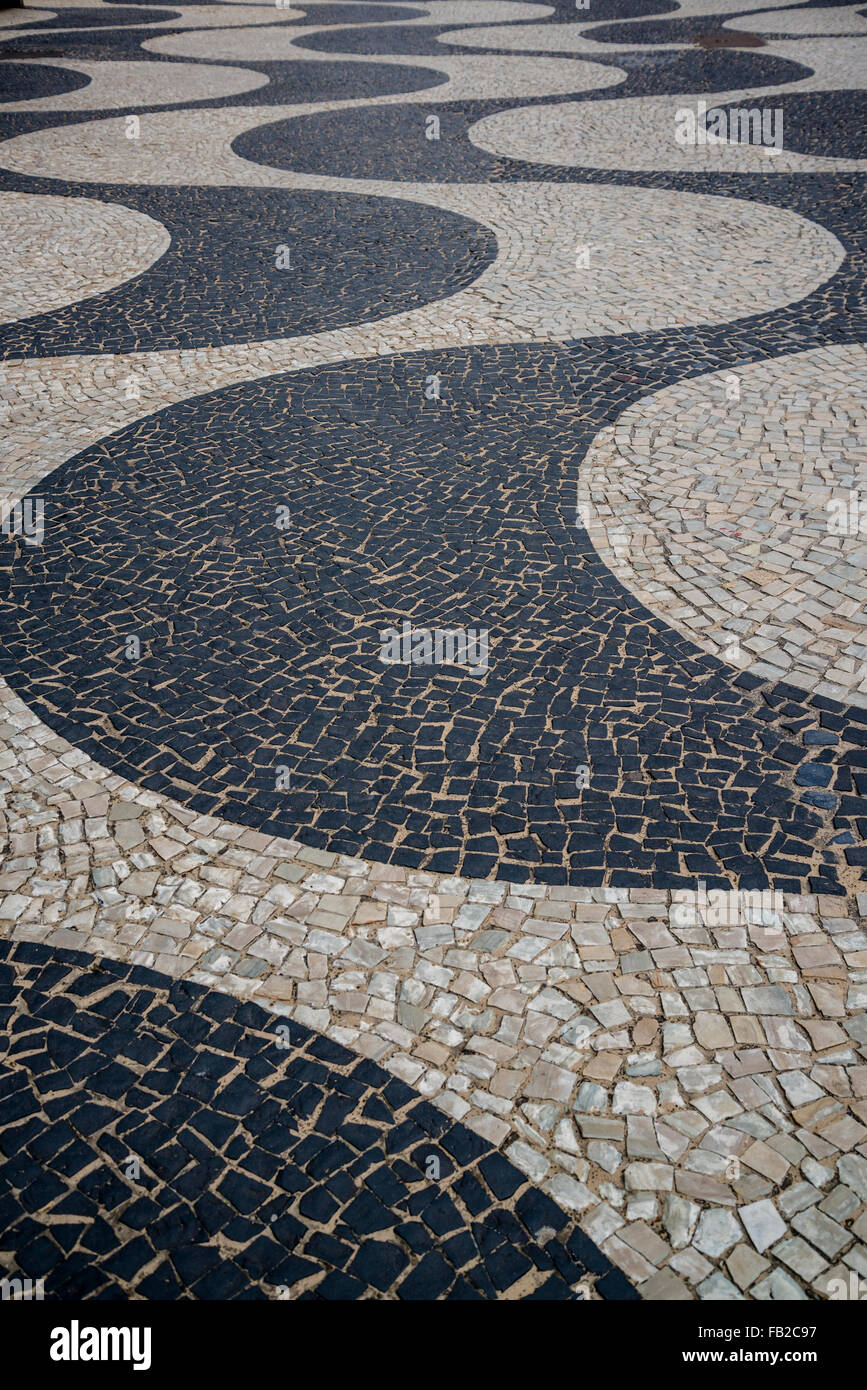 Portuguese pavement, Copacabana, Rio de Janeiro, Brazil Stock Photo - Alamy