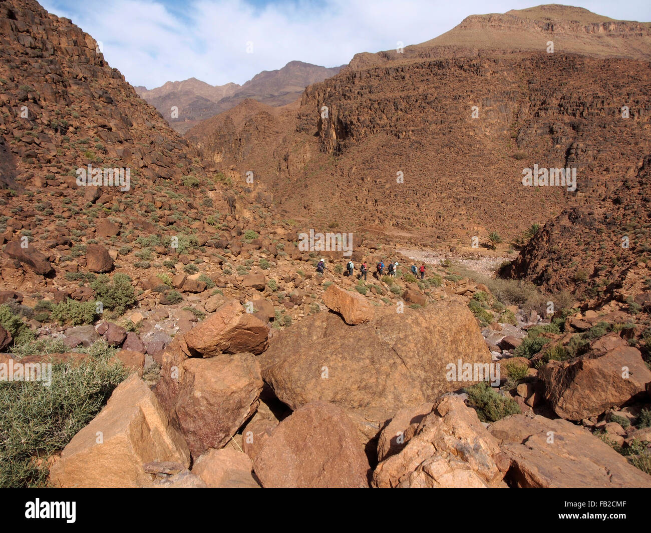 Trekking north of Tiguiza, Jbel Saghro, Morocco Stock Photo - Alamy
