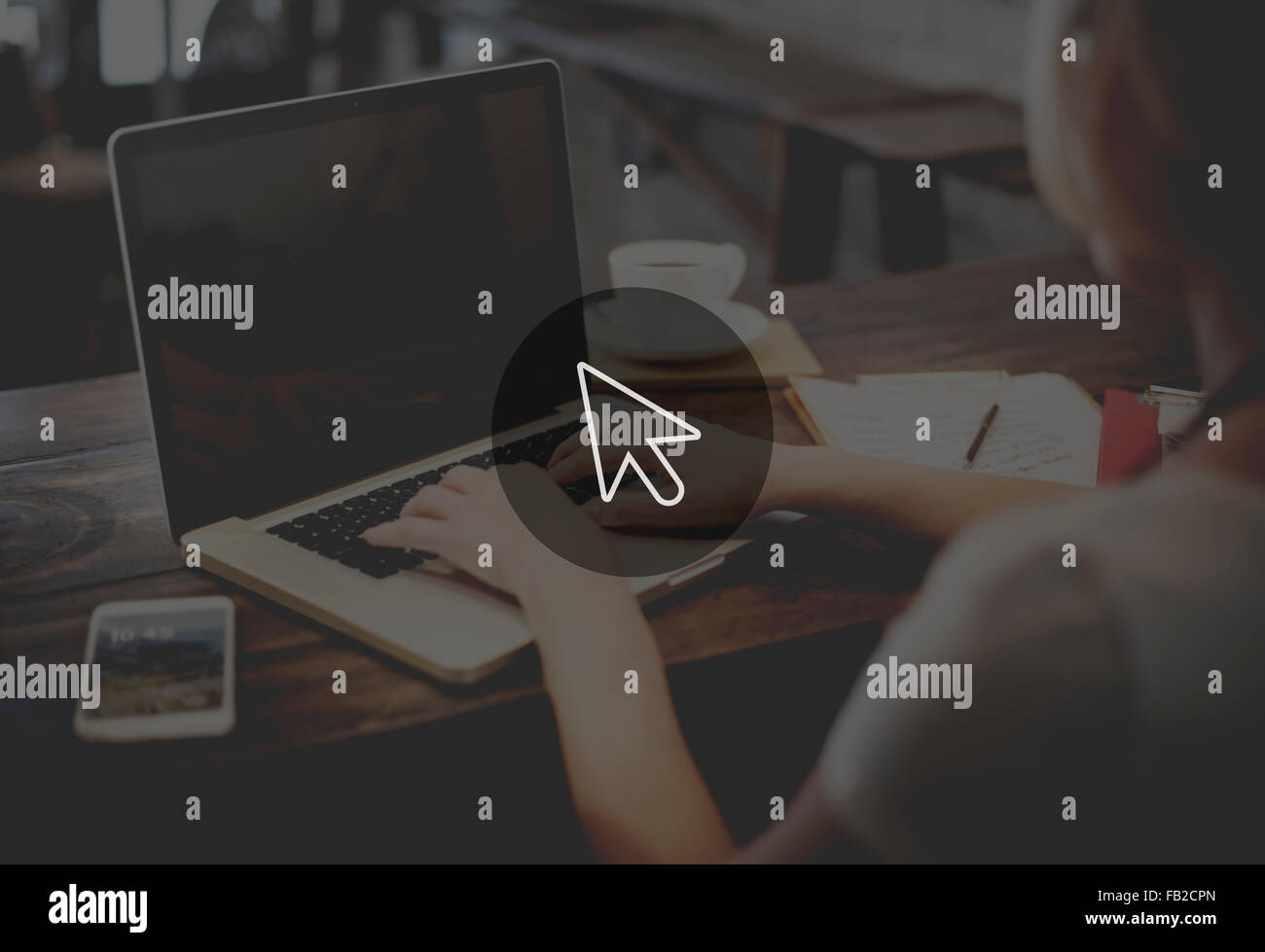 Pointer Selection Cursor Access Connection Networking Concept Stock