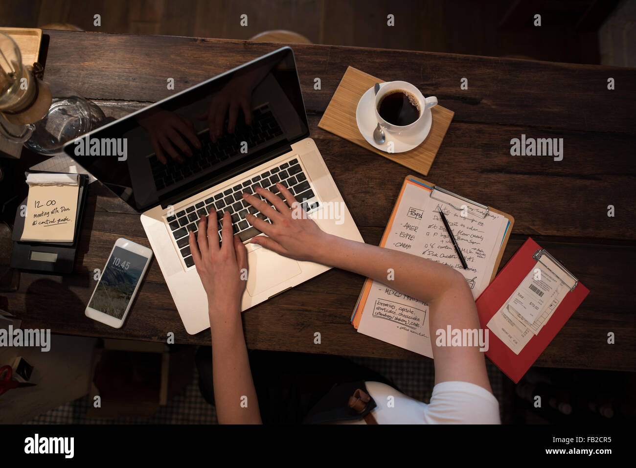 Corporate Communication Working Coffee Shop Concept Stock Photo - Alamy