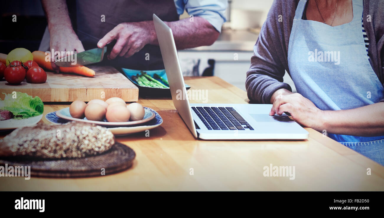 Family Cooking Kitchen Preparation Dinner Concept Stock Photo - Alamy