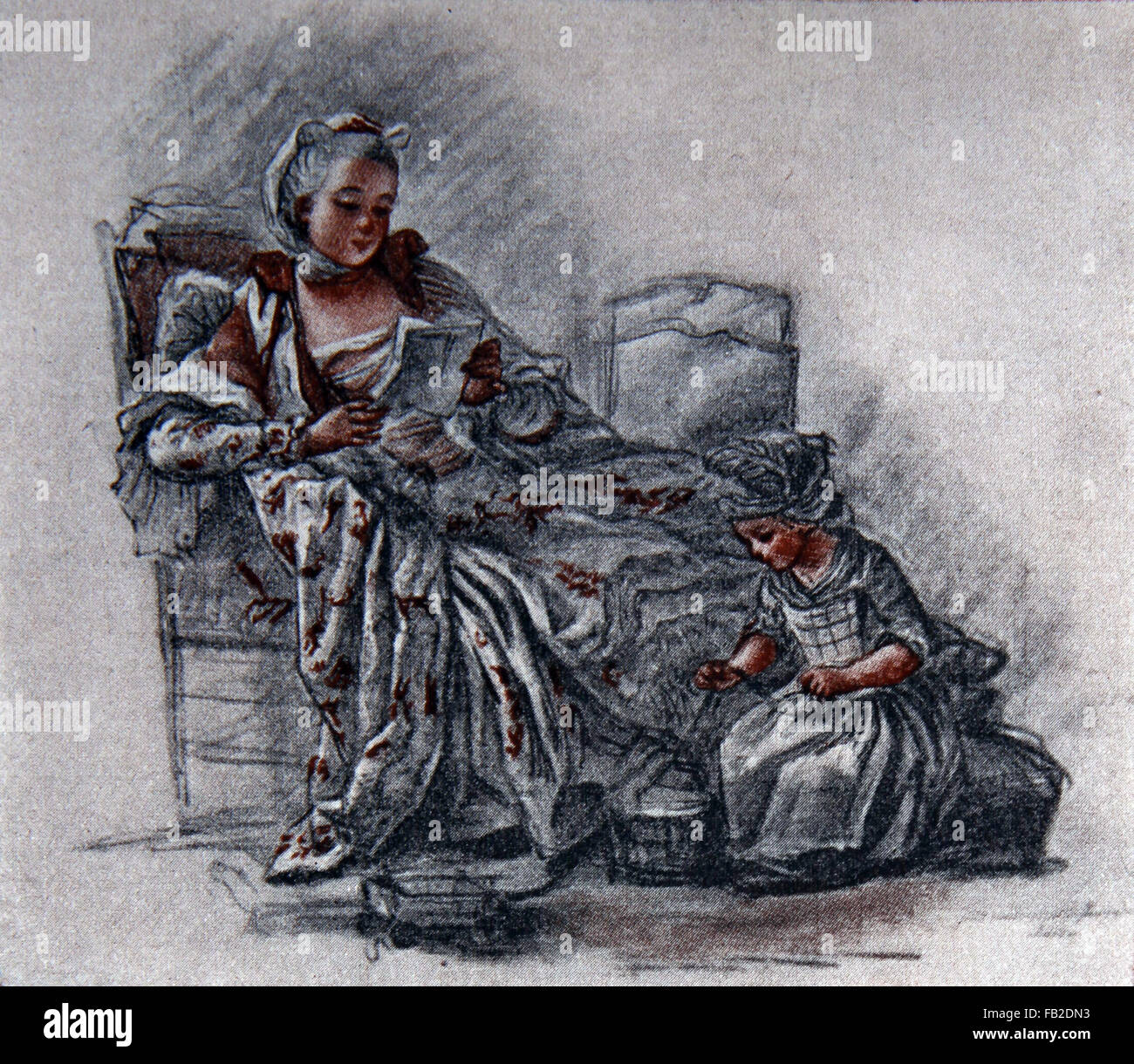 The Reader by Jean-Baptiste-Siméon Chardin Stock Photo - Alamy