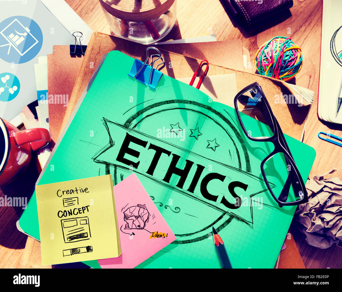 Ethics Integrity Fairness Ideals Behavior Values Concept Stock Photo ...