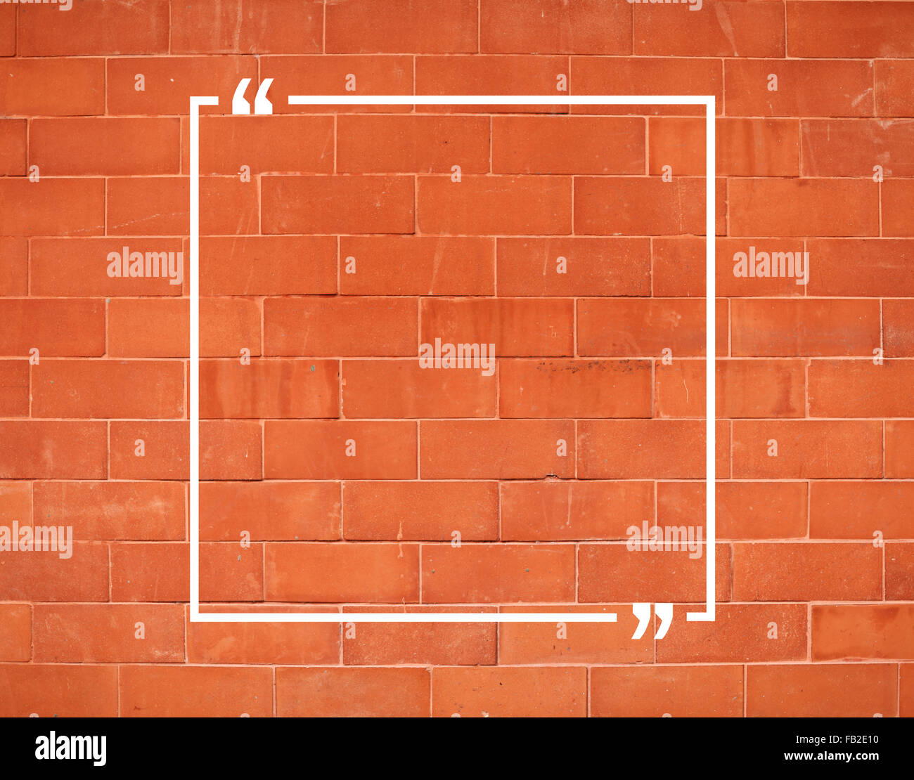 Quotation Marks Frame Message Copy Space Concept Stock Photo - Alamy