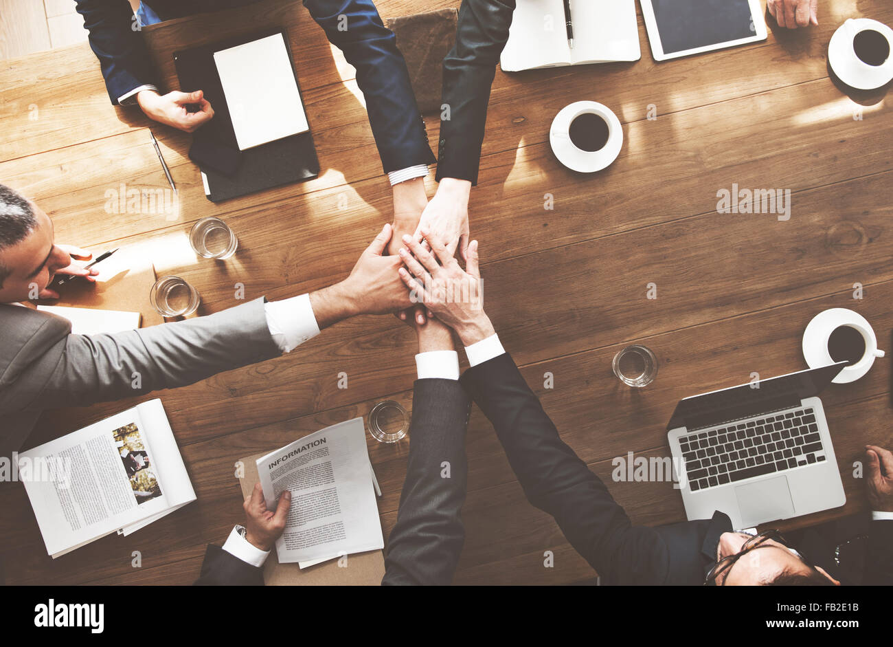 Join Hands Partnership Agreement Meeting Corporate Concept Stock Photo ...