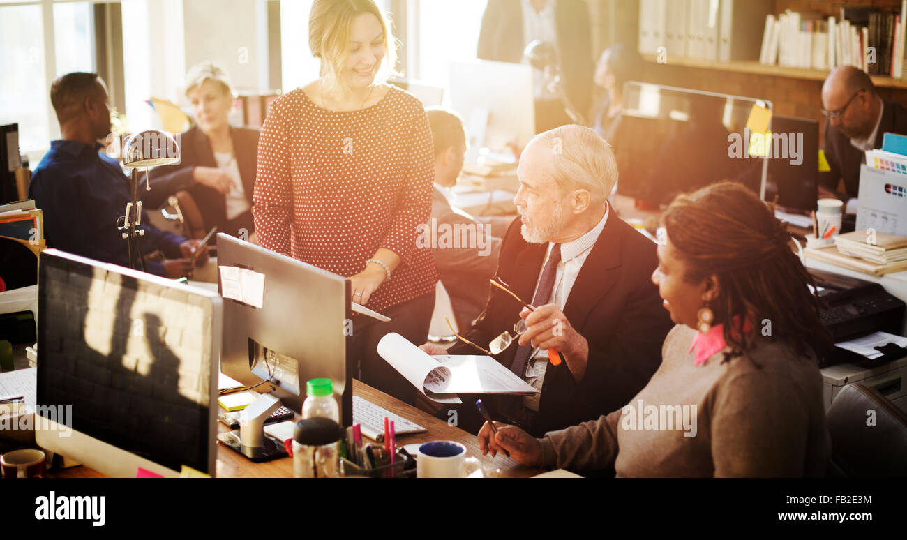 Business Marketing Team Discussion Planning Concept Stock Photo - Alamy