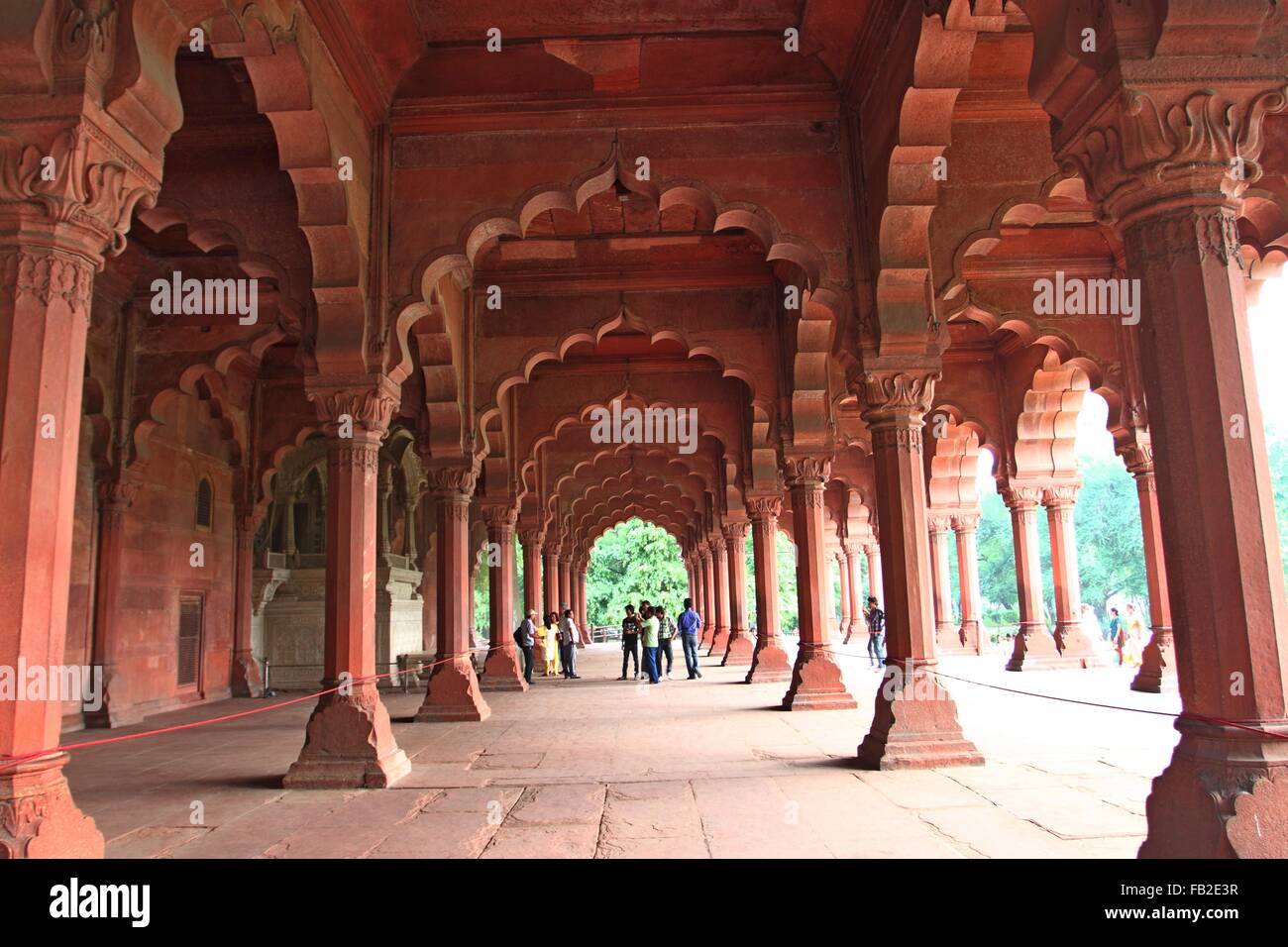 The Red Fort and its wall decorations Stock Photo - Alamy