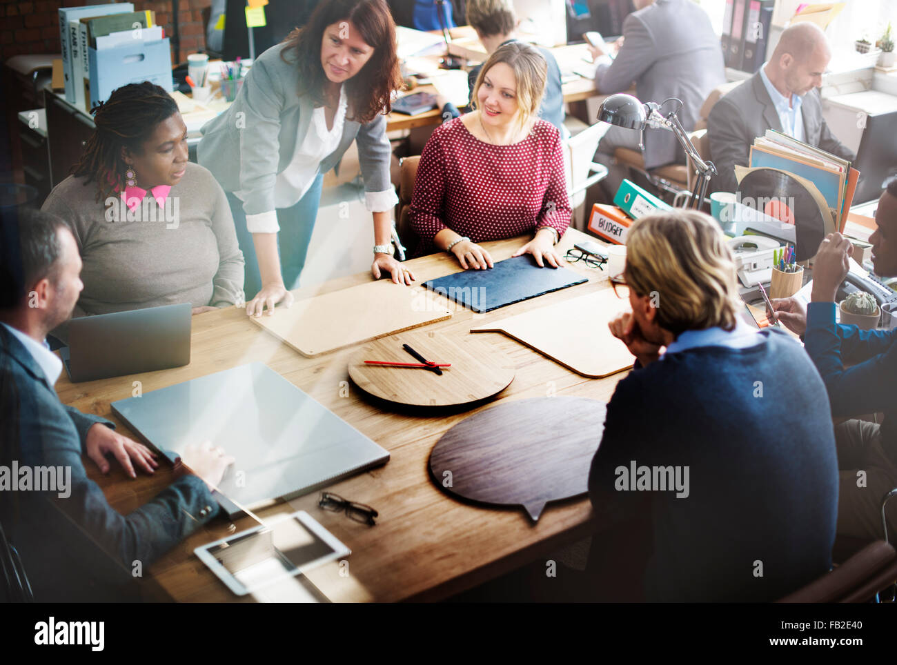 Business Team Meeting Brainstorming Together Concept Stock Photo - Alamy