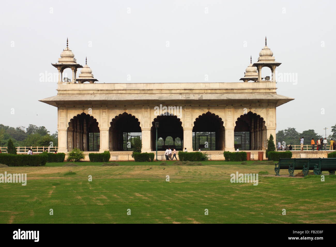 The Red Fort and its wall decorations Stock Photo - Alamy