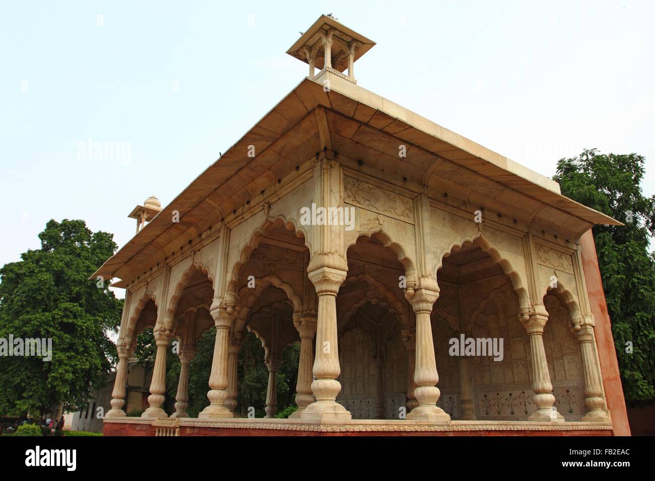 The Red Fort and its wall decorations Stock Photo - Alamy