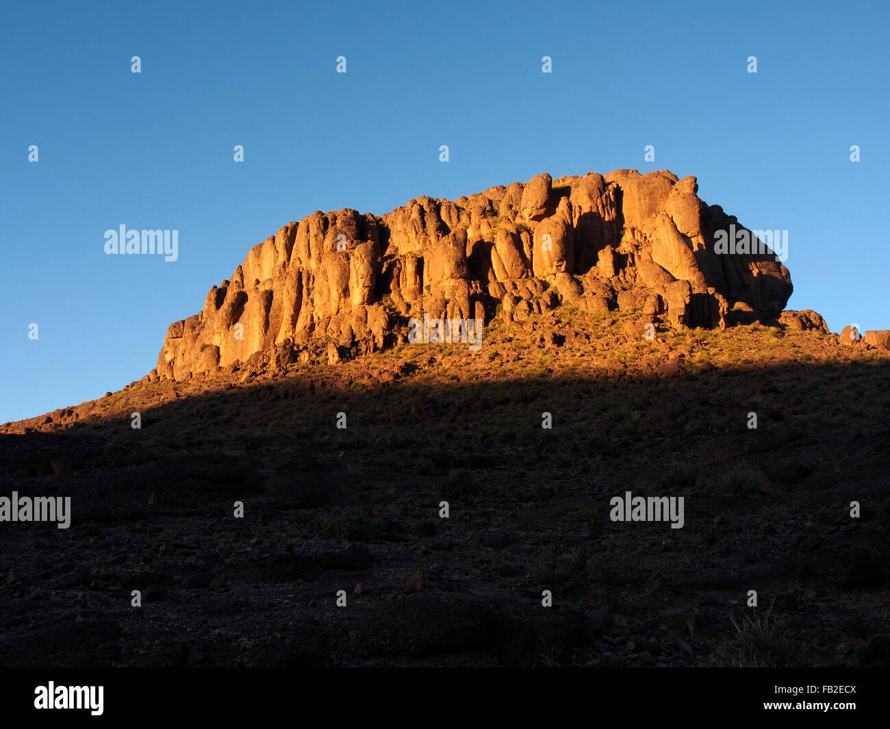 Morning light on hills near Tagra, Jbel Saghro, Morocco Stock Photo - Alamy