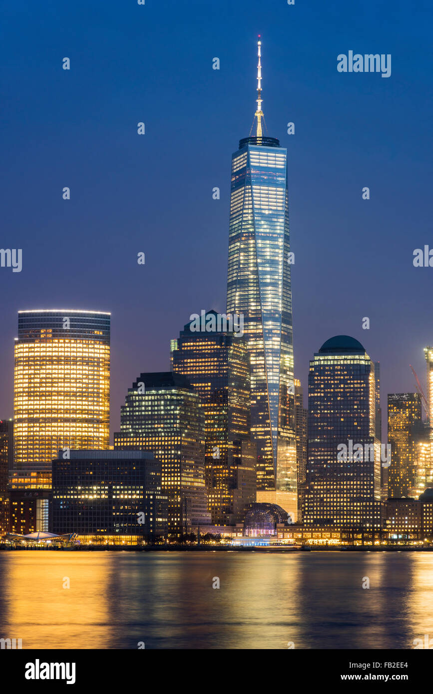 World trade center night hi-res stock photography and images - Alamy