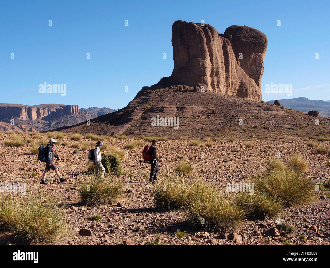 Mesa on Tadaout n'Tablah plateau, Jbel Saghro, Morocco Stock Photo - Alamy