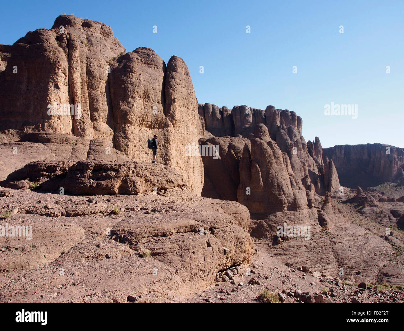 Rock pinnacles, Tadaout n'Tablah, Jbel Saghro, Morocco Stock Photo - Alamy