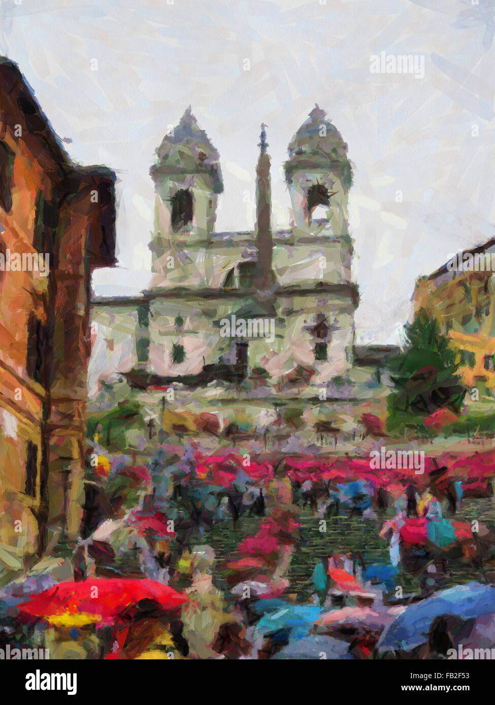 Rain rainy day rome hi-res stock photography and images - Alamy