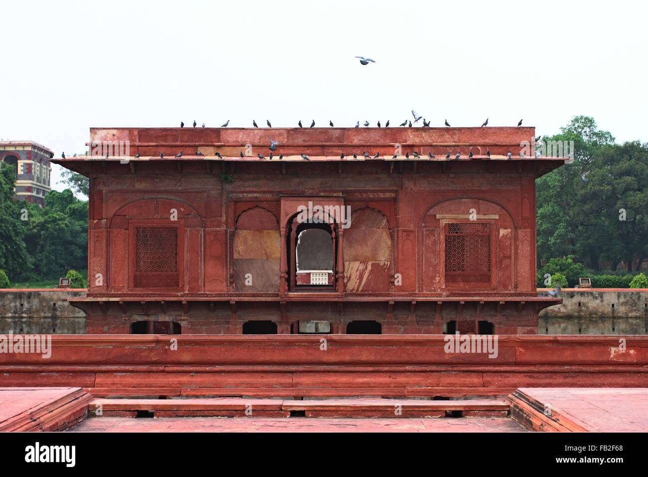 The Red Fort and its wall decorations Stock Photo - Alamy