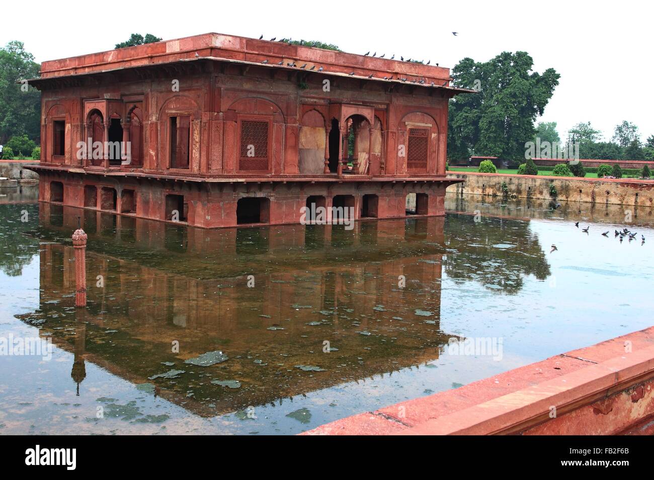 The Red Fort and its wall decorations Stock Photo - Alamy