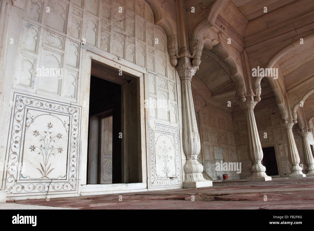 The Red Fort and its wall decorations Stock Photo - Alamy