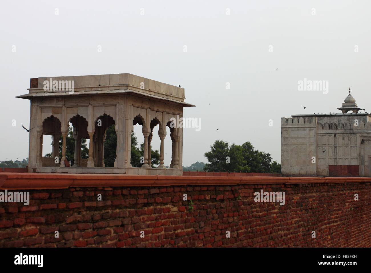 The Red Fort and its wall decorations Stock Photo - Alamy