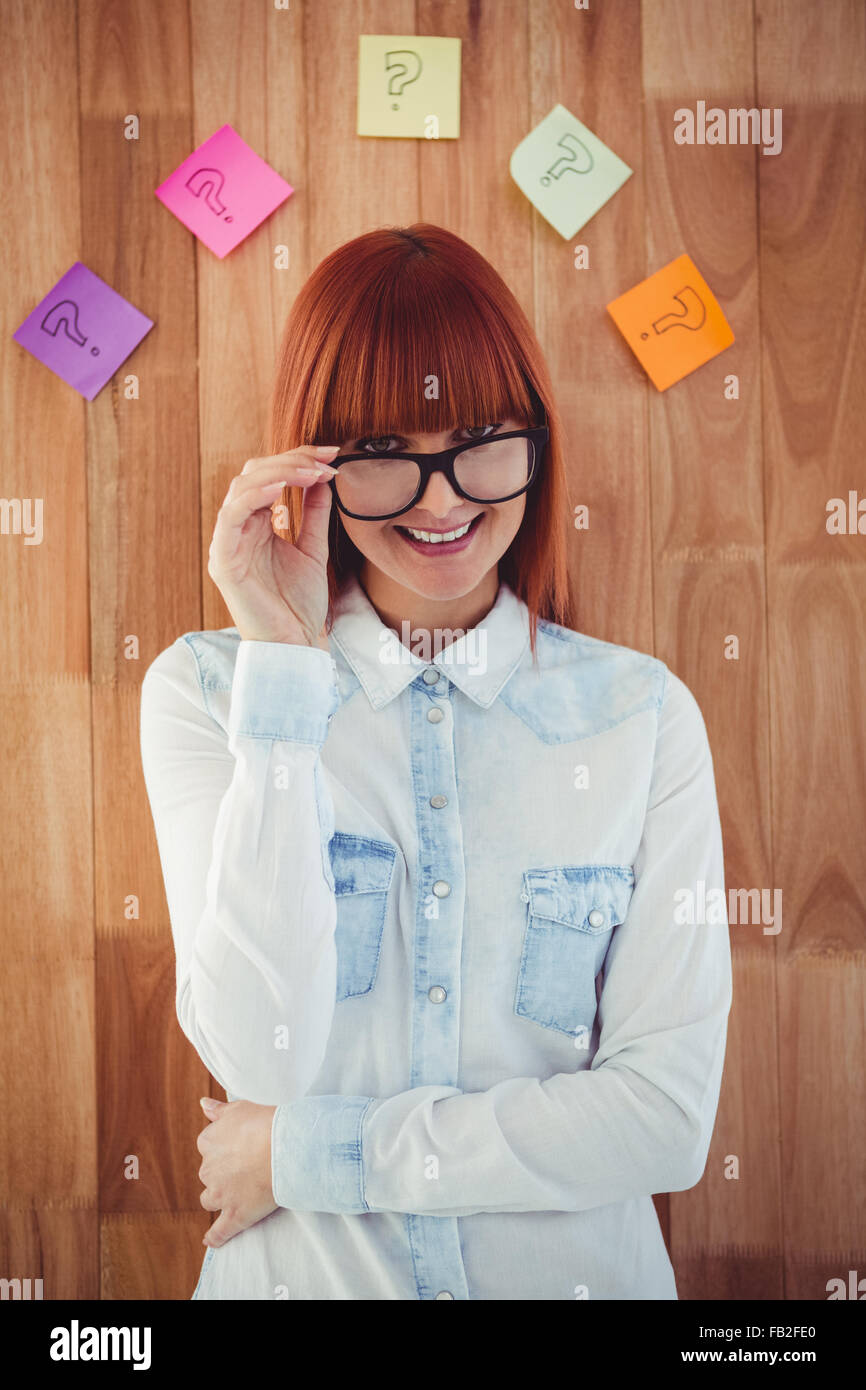 Woman post it notes hi-res stock photography and images - Alamy