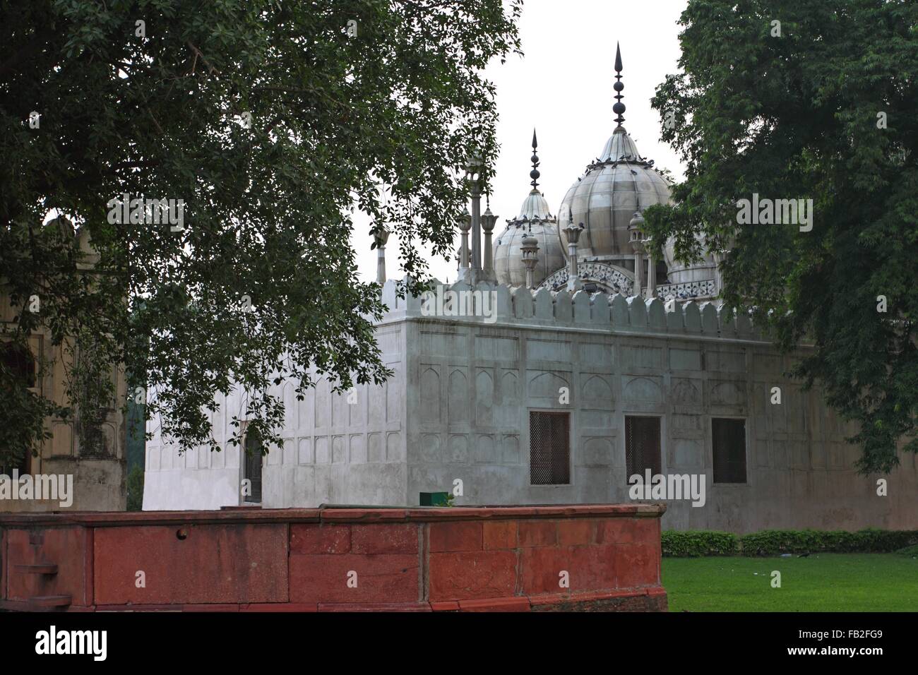 The Red Fort and its wall decorations Stock Photo - Alamy