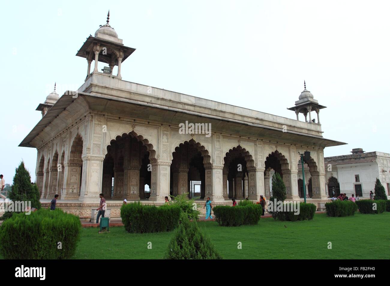 The Red Fort and its wall decorations Stock Photo - Alamy