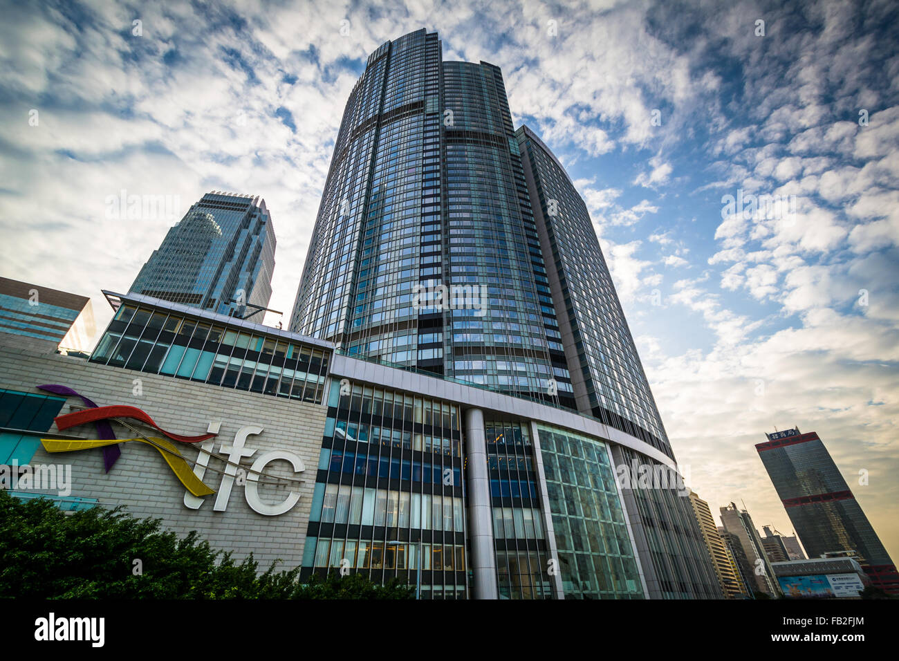 The International Financial Center, in Hong Kong, Hong Kong Stock Photo ...