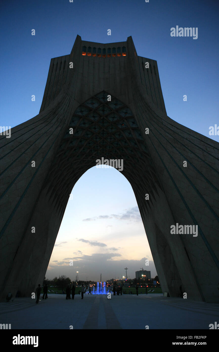 Iran's liberty monument Stock Photo - Alamy