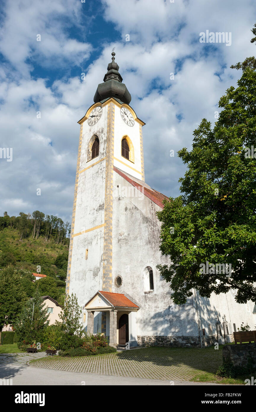Belfry of The parish church dedicated to Saint John the Evangelist ...
