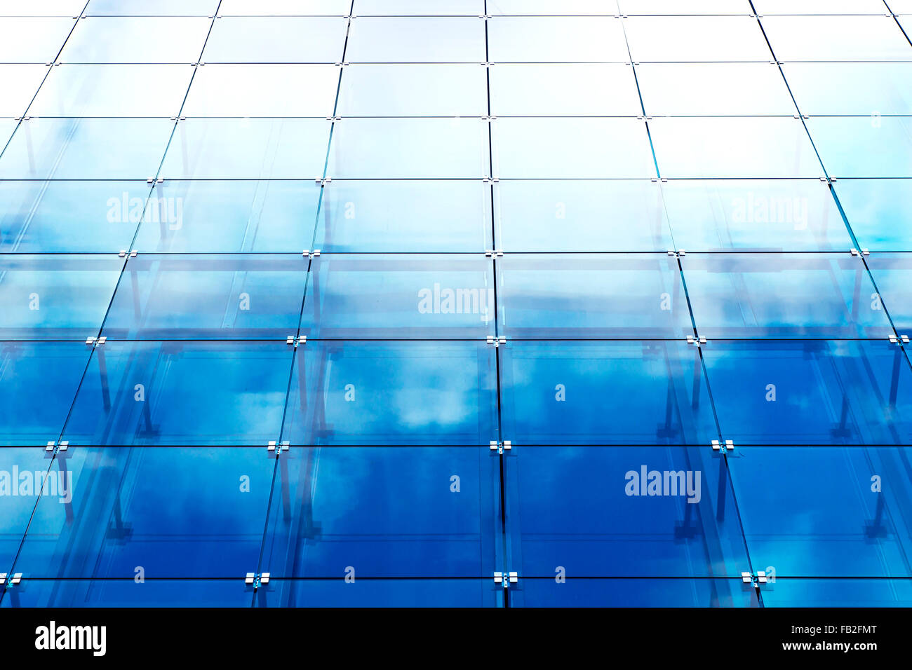 modern building with blue glass paneling Stock Photo - Alamy