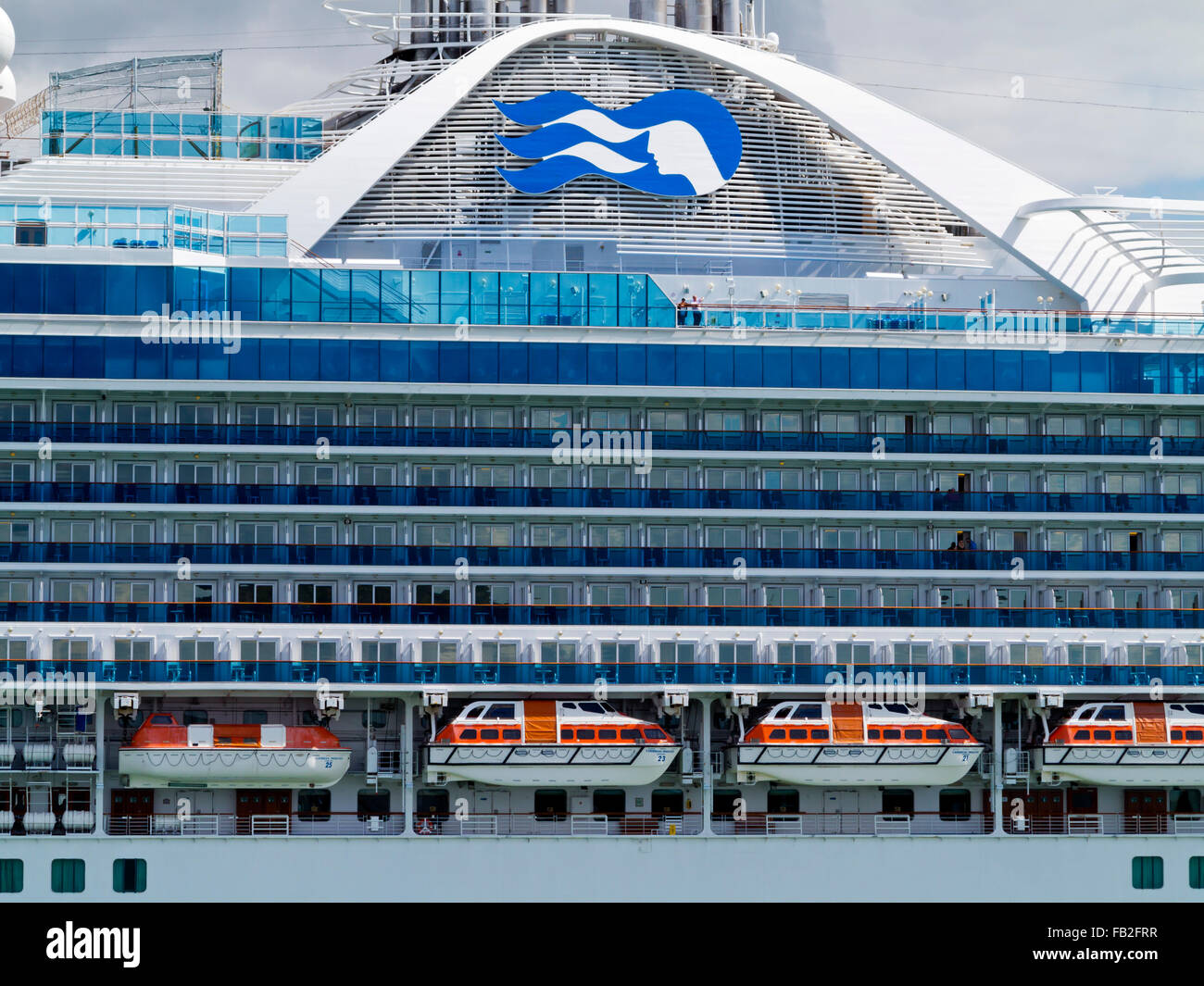 Caribbean Princess a modified Grand Class cruise ship owned by Princess ...