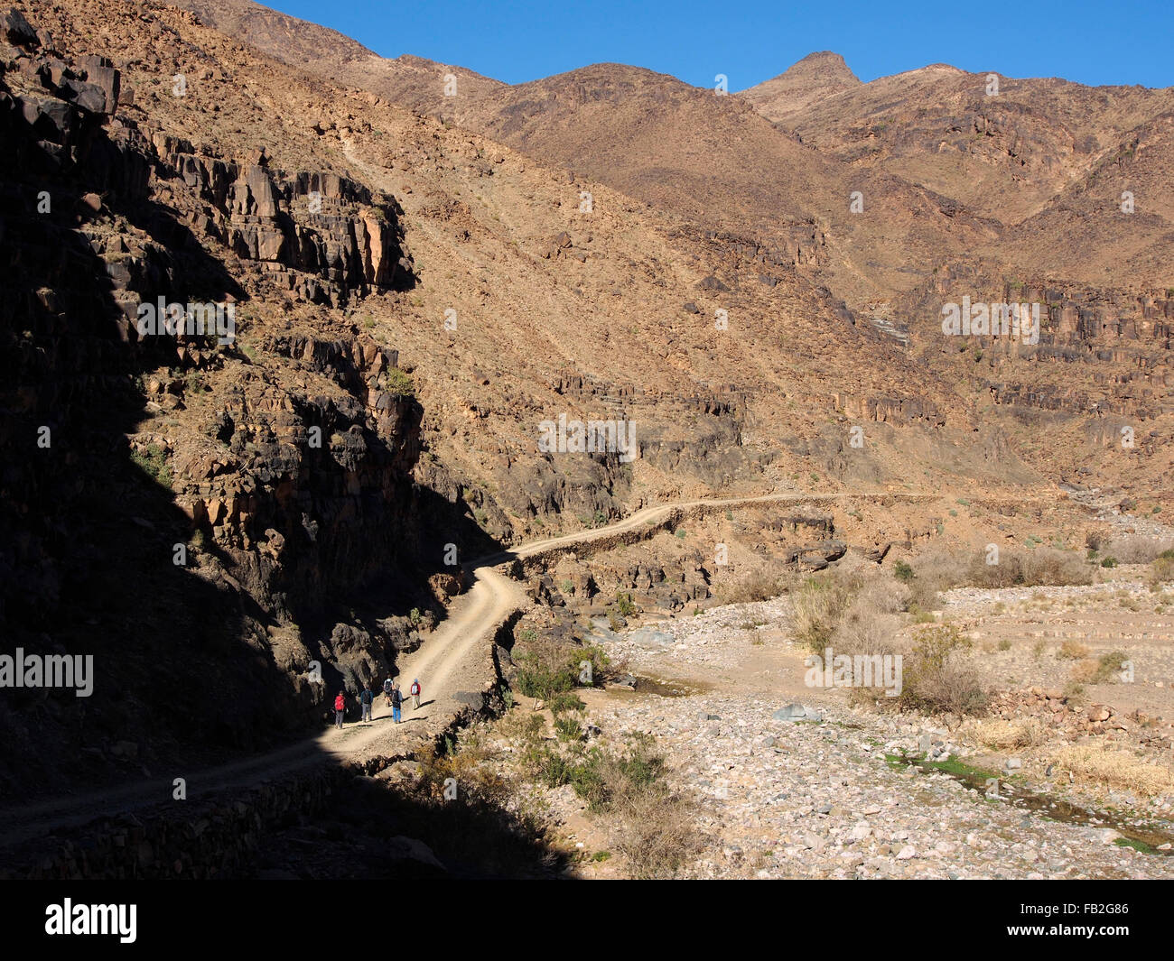 Trekking near Tizilit, Jbel Saghro, Morocco Stock Photo - Alamy