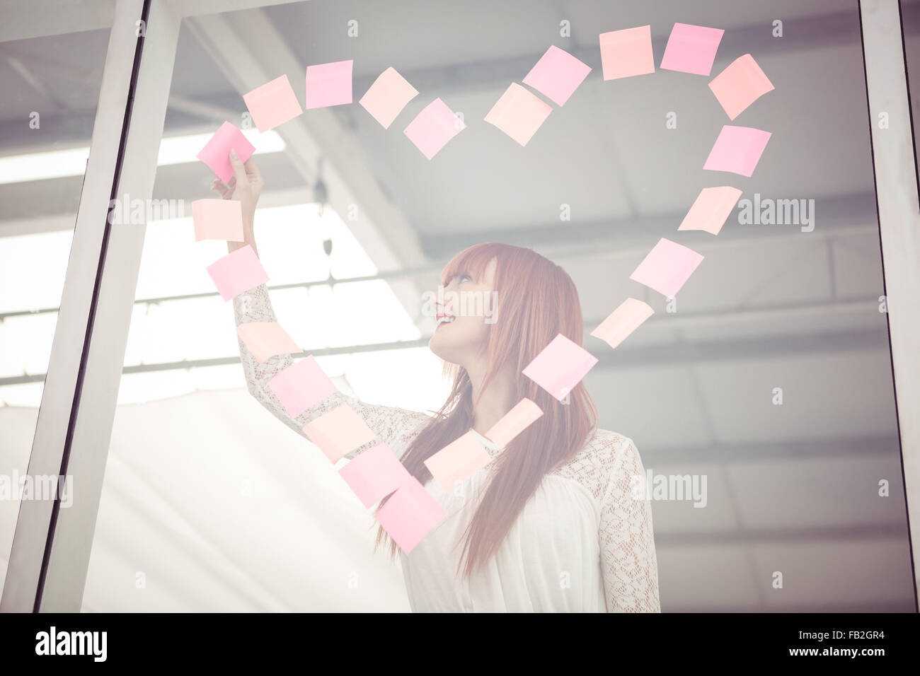 Heart post it notes hi-res stock photography and images - Alamy