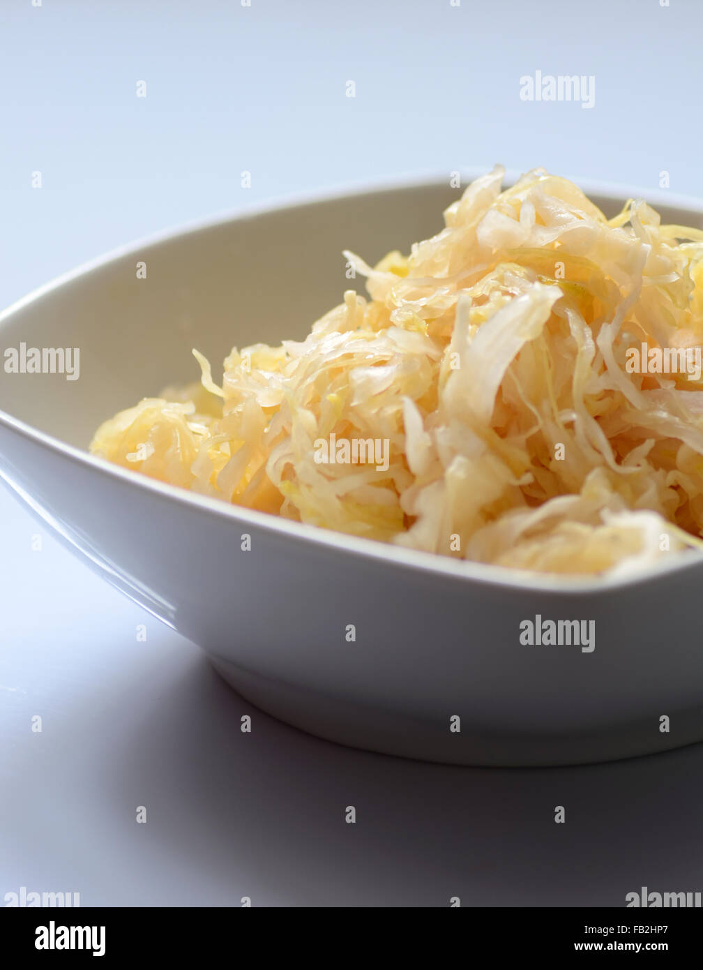 Traditional homemade sauerkraut - fermented cabbage salad Stock Photo ...