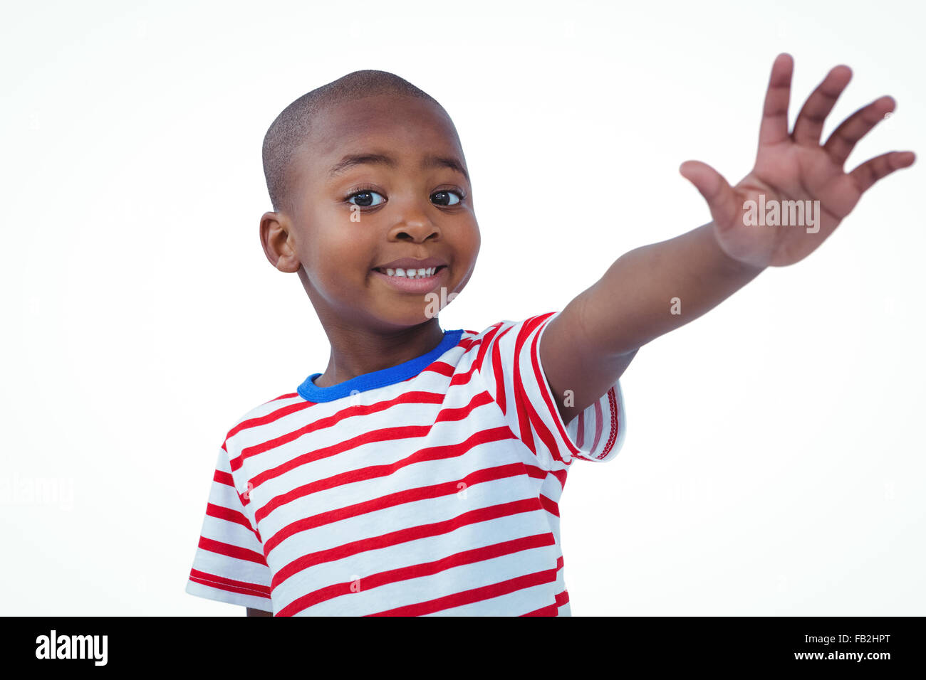 Boy holding his hand on the camera Stock Photo - Alamy