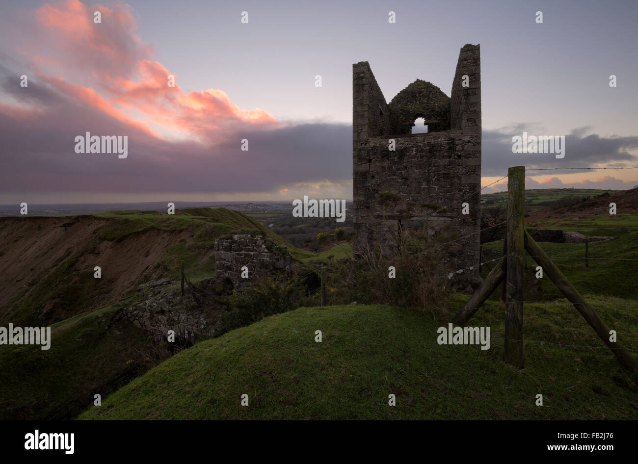 Cornwall Engine House Sunset High Resolution Stock Photography and ...