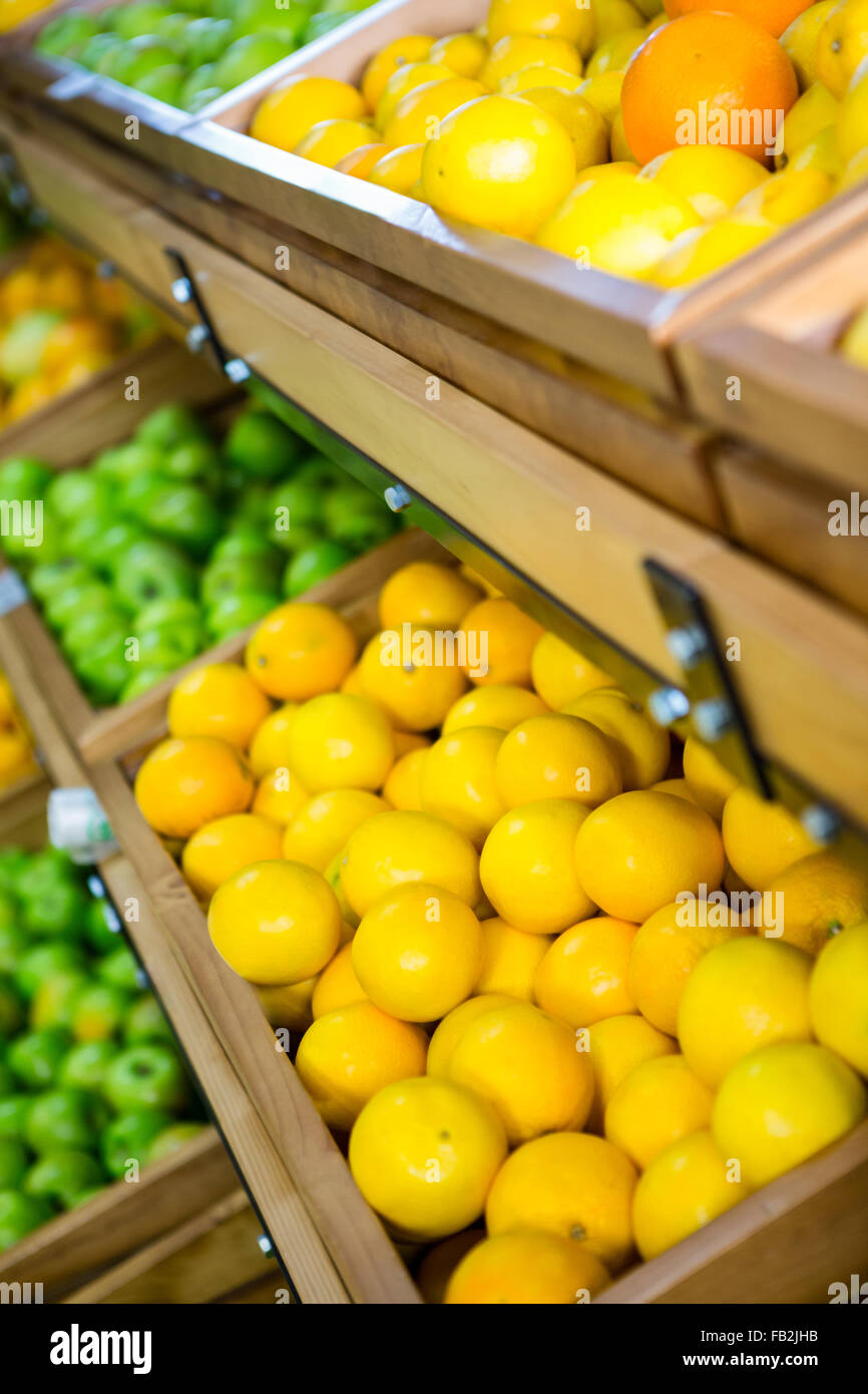 Close up view of vegetable shelf Stock Photo - Alamy