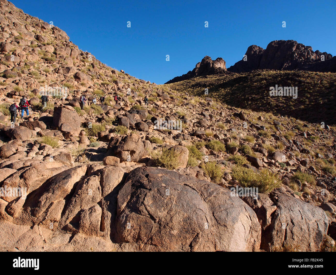 Ascent of Bou Gafer, Jbel Saghro, Morocco Stock Photo - Alamy