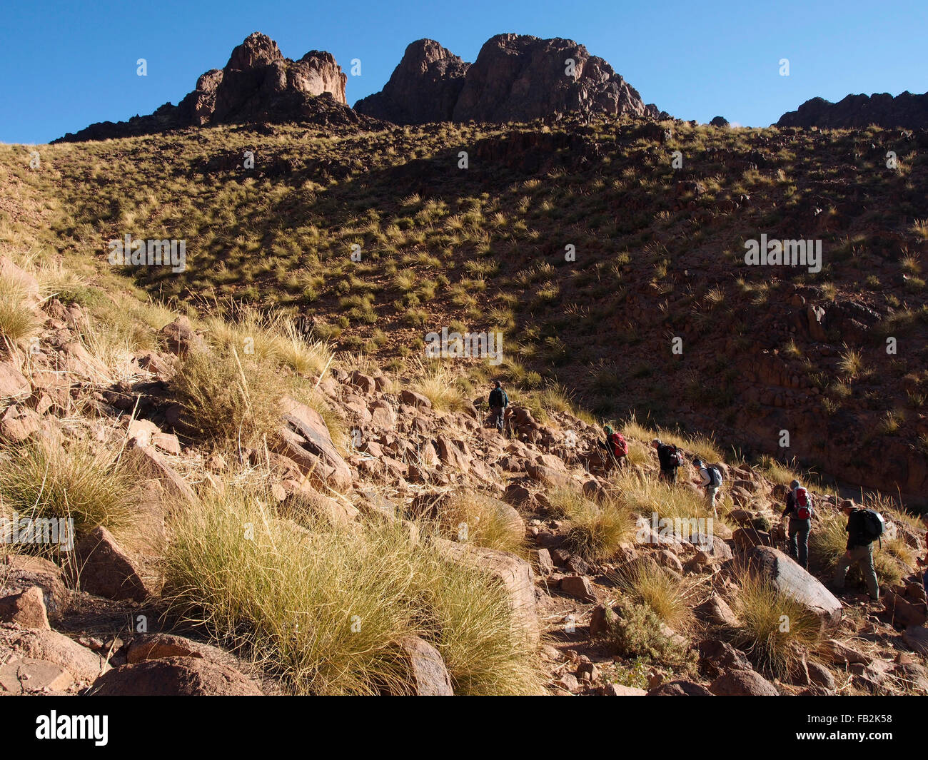 Ascent of Bou Gafer, Jbel Saghro, Morocco Stock Photo - Alamy