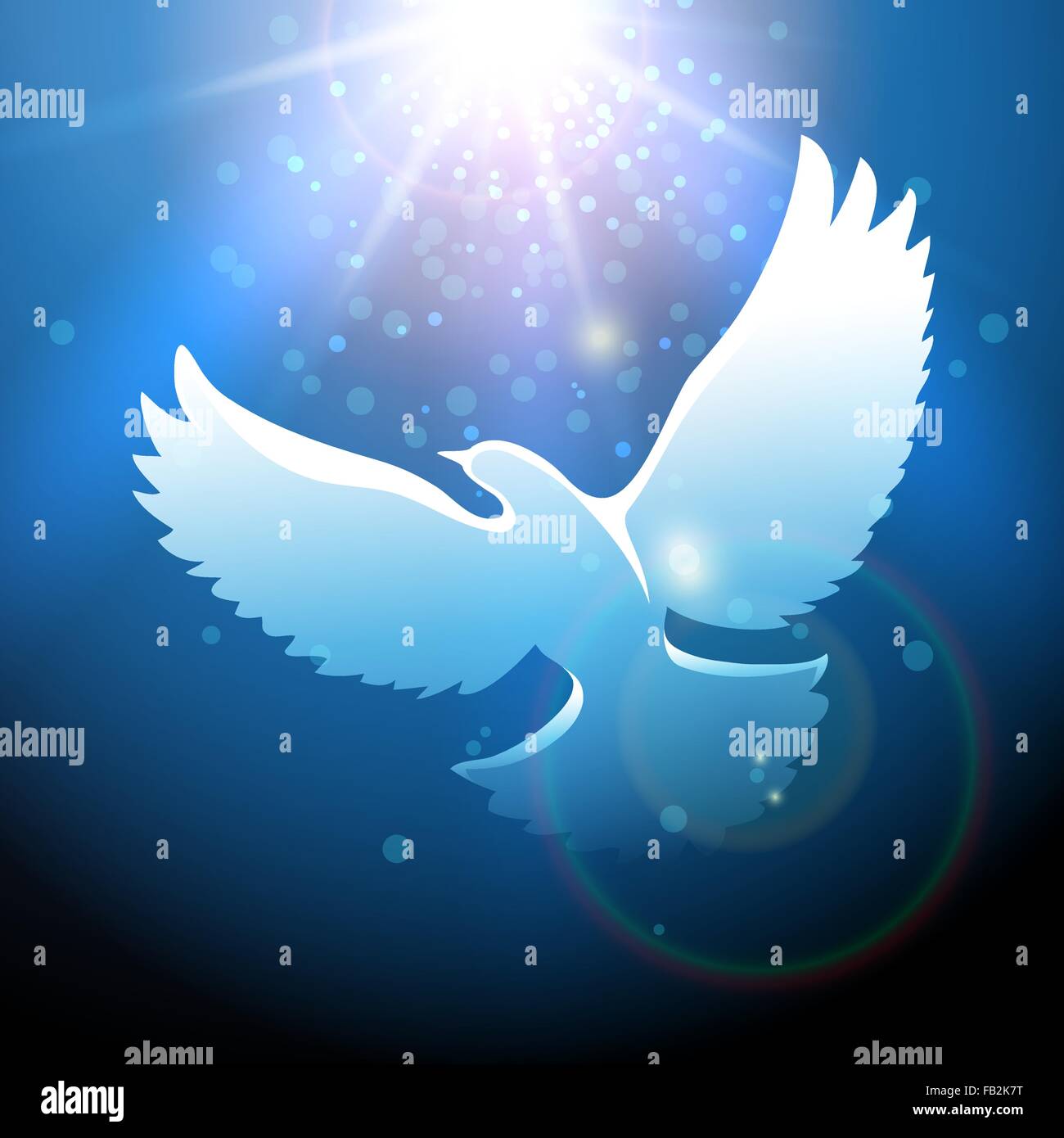 Flying dove holy spirit Stock Vector Images - Alamy