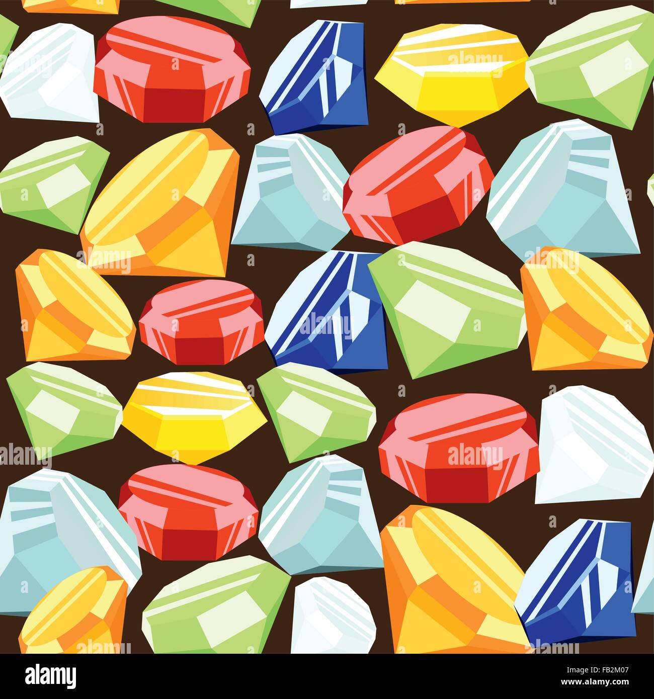 Colorful gemstone seamless pattern background. EPS8 vector illustration ...