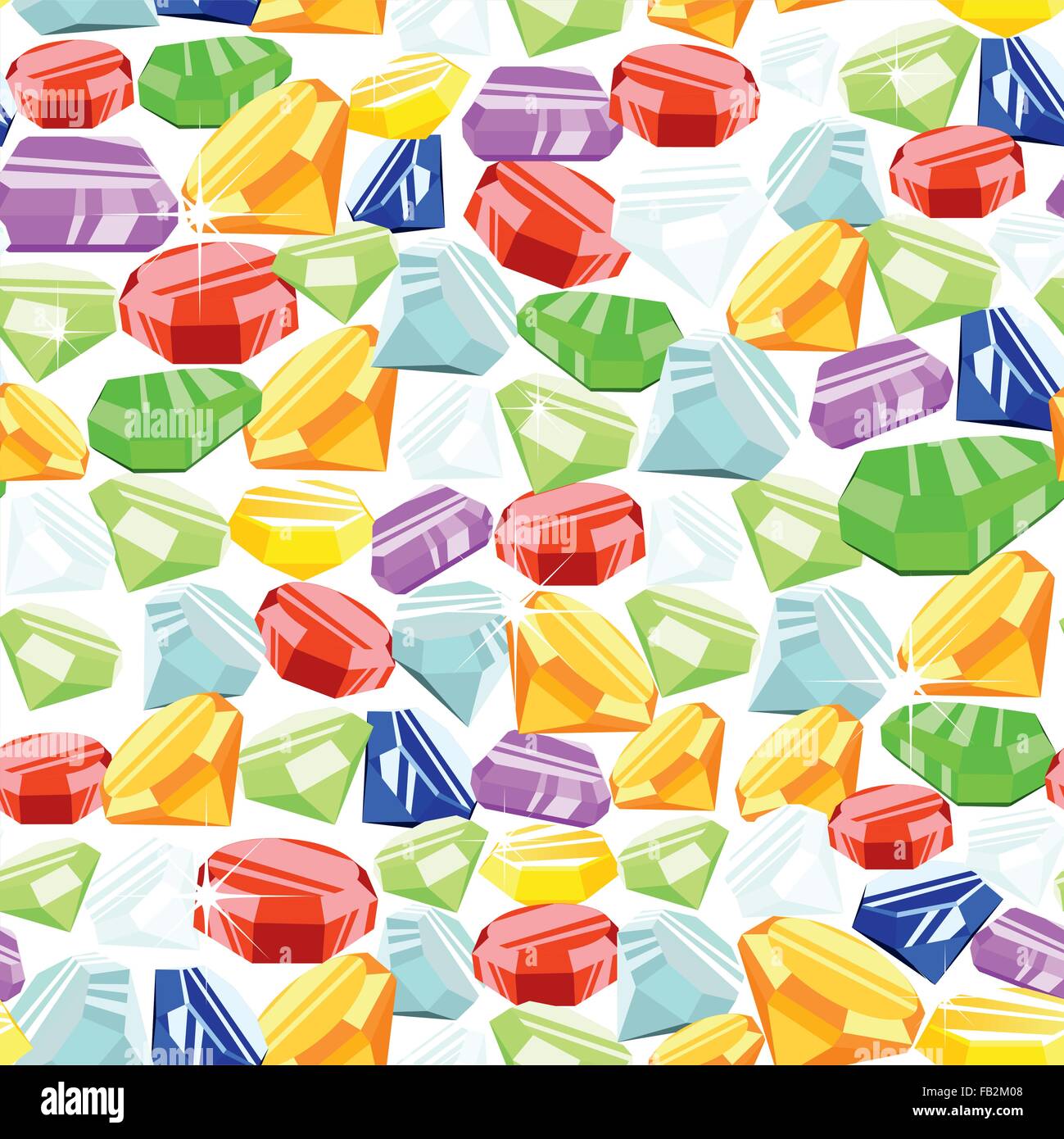 Colorful gemstone seamless pattern background. EPS8 vector illustration ...