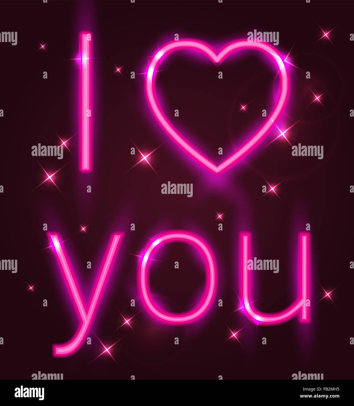 Glowing pink heart hi-res stock photography and images - Alamy