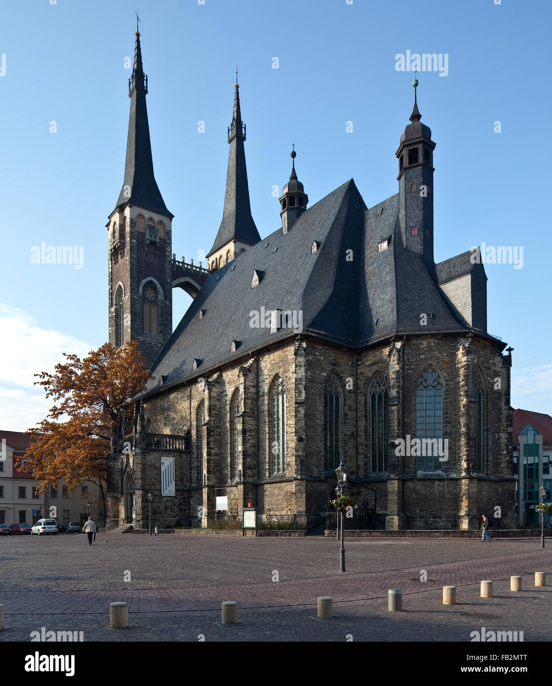 Köthen, Marktplatz, Hauptkirche St. Jakob Stock Photo - Alamy