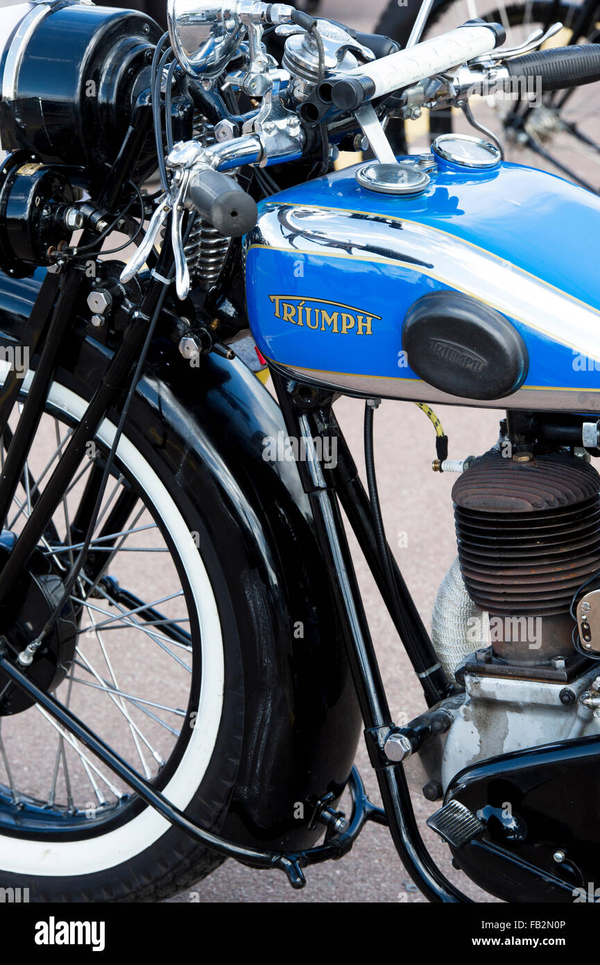 1930 Triumph NSD motorcycle. Classic british motorcycle at the VMCC ...
